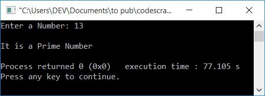 C Program To Check If A Given Number Is A Prime Number Or Not