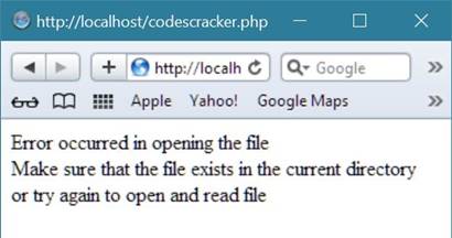 PHP File Handling (I/O)